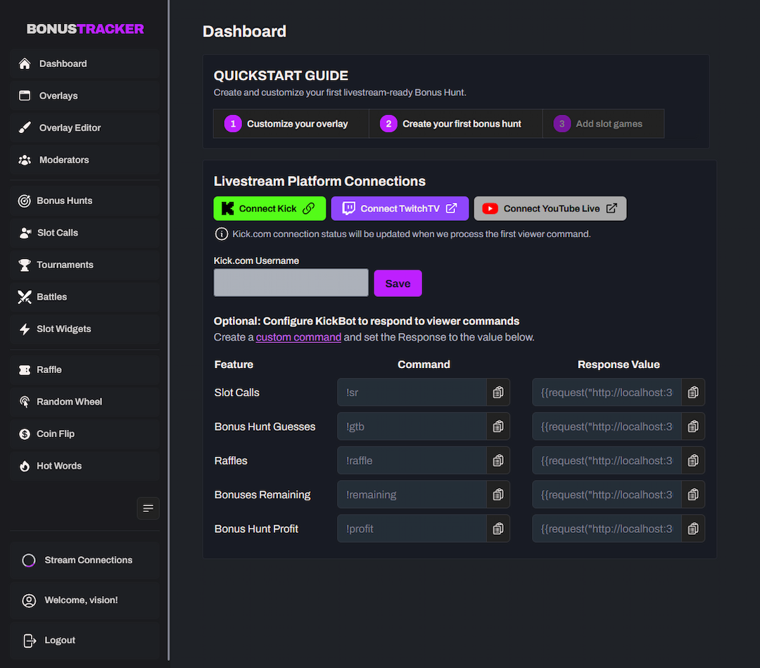 Bonustracker - The Ultimate Toolkit for Gambling Streamers